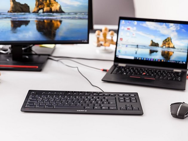 CHERRY STREAM KEYBOARD TKL | Corded compact keyboard - Cherry