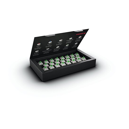 CHERRY MX RGB GREEN SWITCH KIT | Box with 23 switches - Cherry