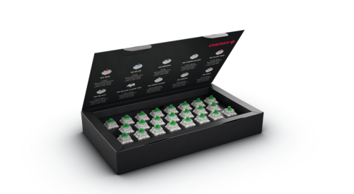 CHERRY MX RGB GREEN SWITCH KIT | Box with 23 switches - Cherry