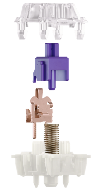 CHERRY MX PURPLE | Reactive and tactile - Cherry