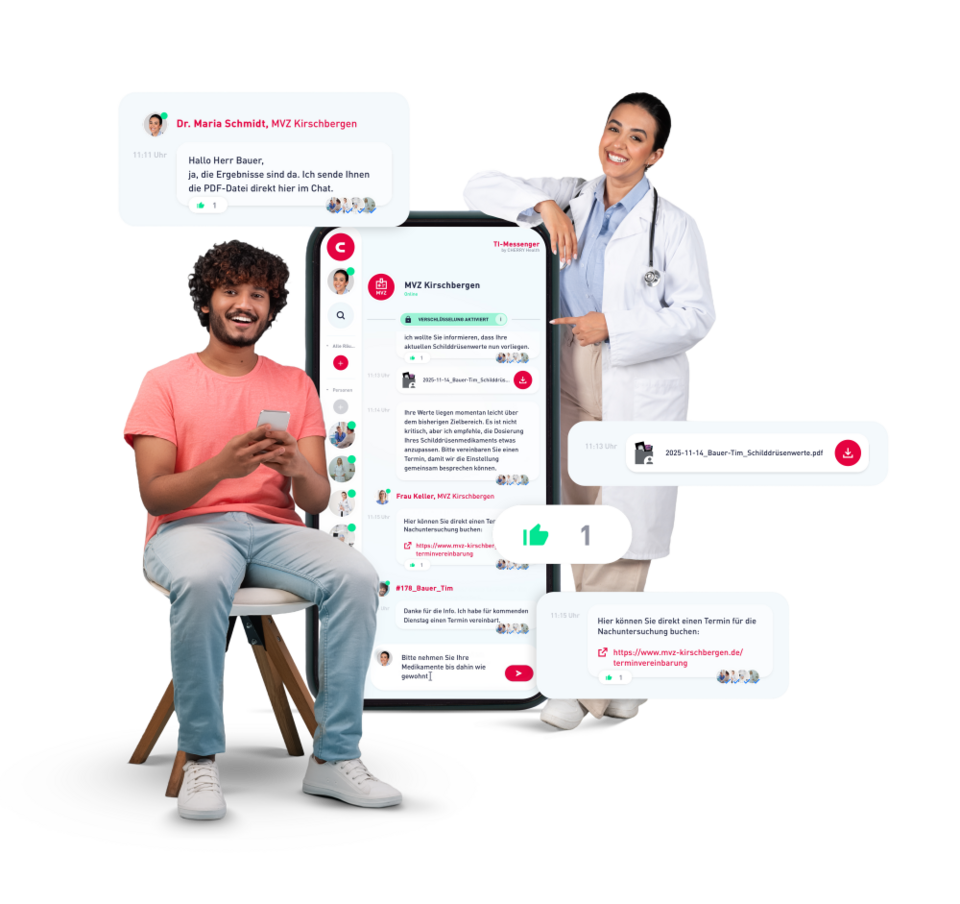 CHERRY TI-M | TI- Messenger - Cherry