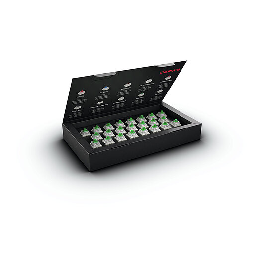 CHERRY MX RGB GREEN SWITCH KIT | Box with 23 switches - Cherry
