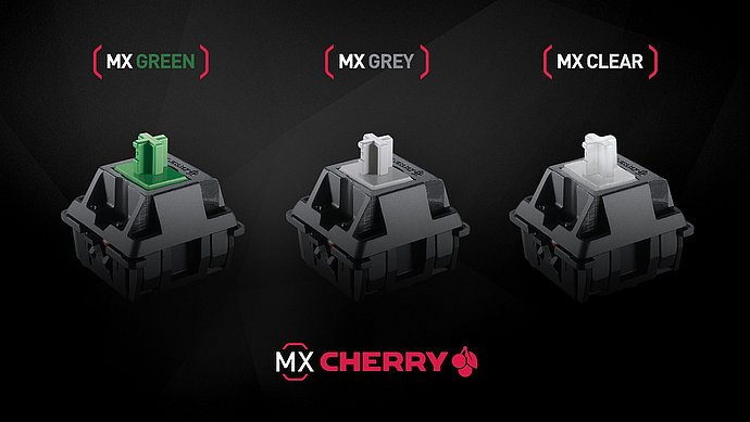 CHERRY MX GREEN, GREY AND CLEAR: SPECIAL SWITCHES AT A GLANCE - Cherry