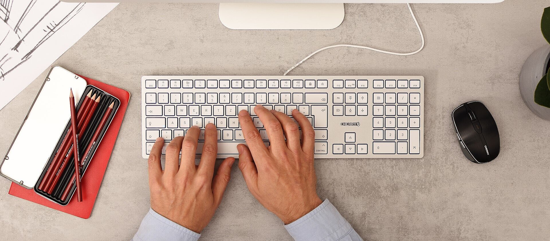 CHERRY KC 6000C FOR MAC | Ultra-flat design keyboard with Mac layout ...