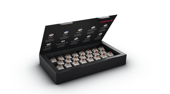CHERRY MX RGB BROWN SWITCH KIT | Box with 23 switches - Cherry