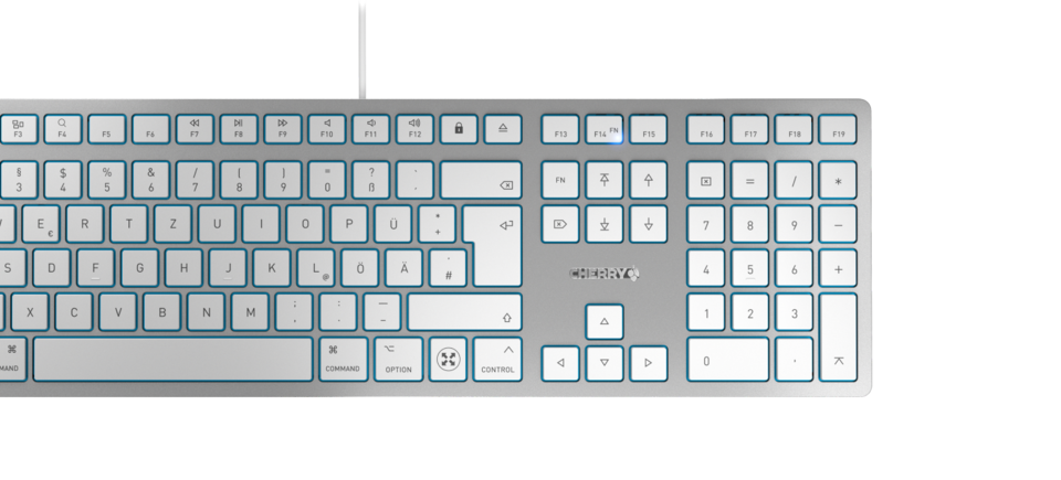 CHERRY KC 6000C FOR MAC | Ultra-flat design keyboard with Mac layout ...