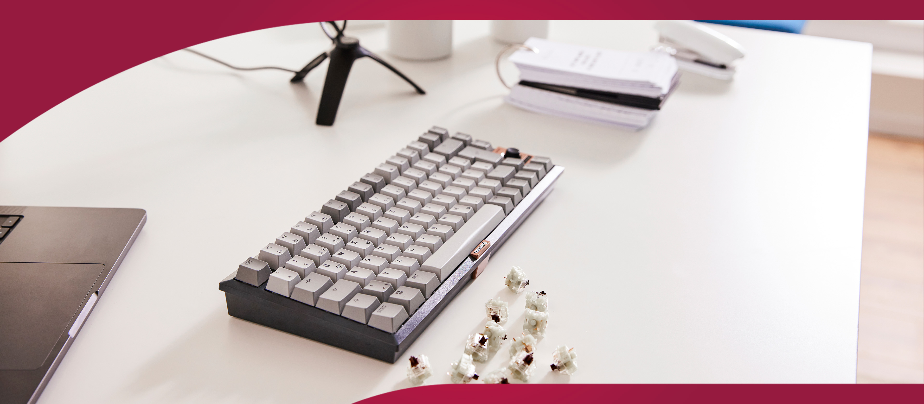 CHERRY KW 300 MX | Wireless Compact Hot-Swap Keyboard - Cherry